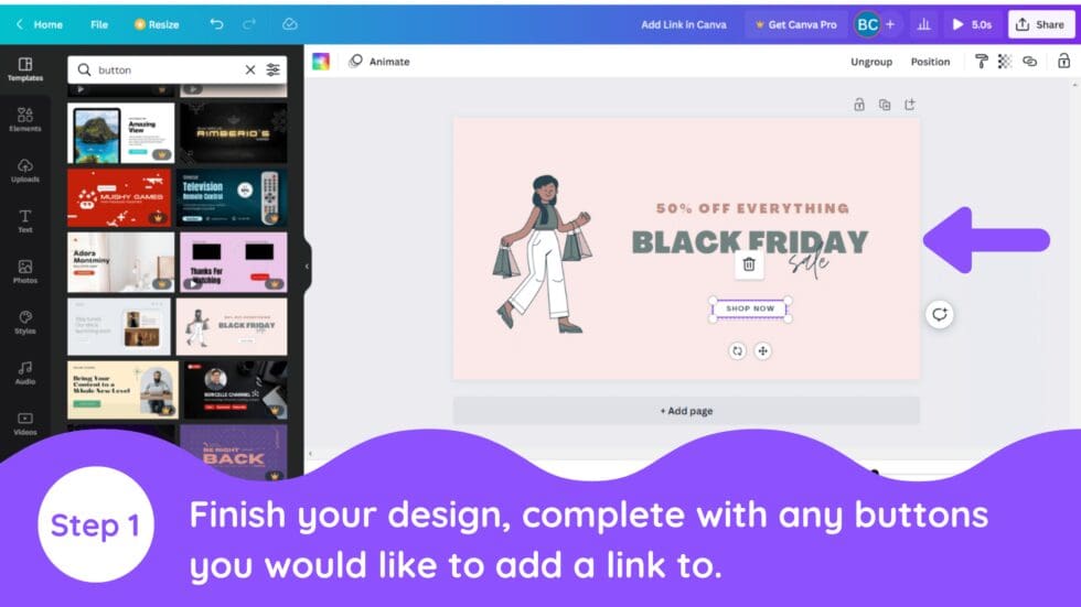 How to Add a Link in Canva (Insert Canva Hyperlink) - Blogging Guide