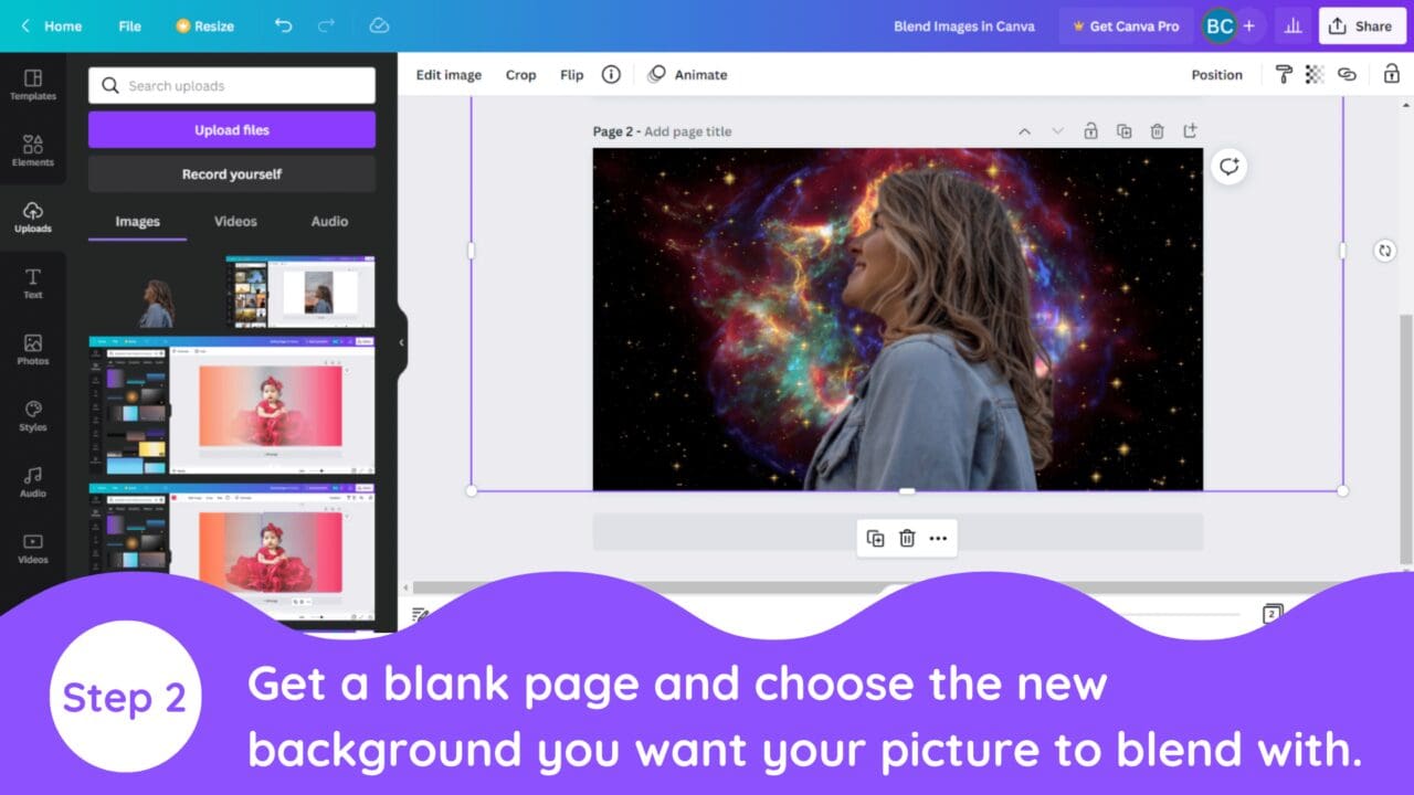 How to Blend Two Images in Canva - Blogging Guide