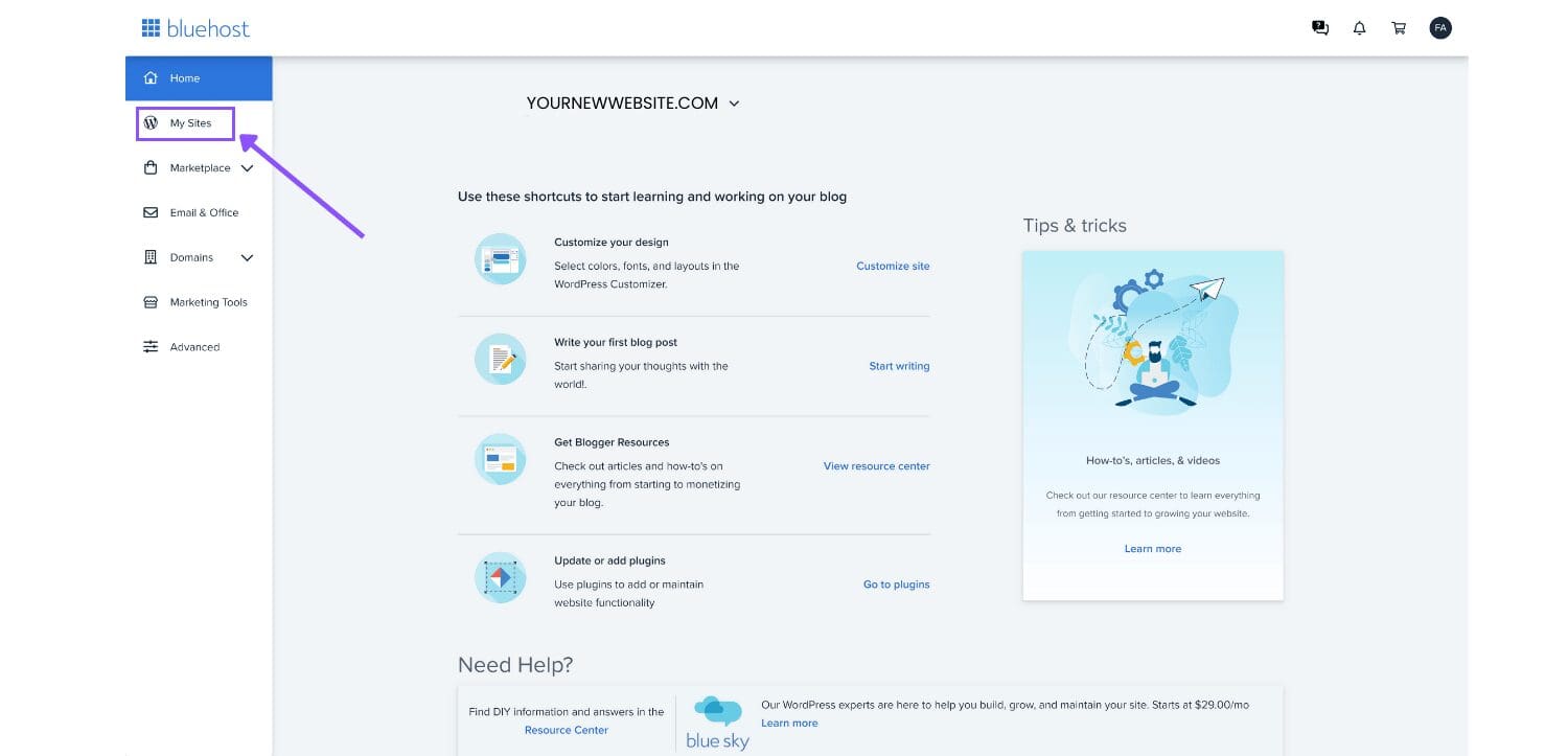 How To Build A WordPress Website With Bluehost Blogging Guide