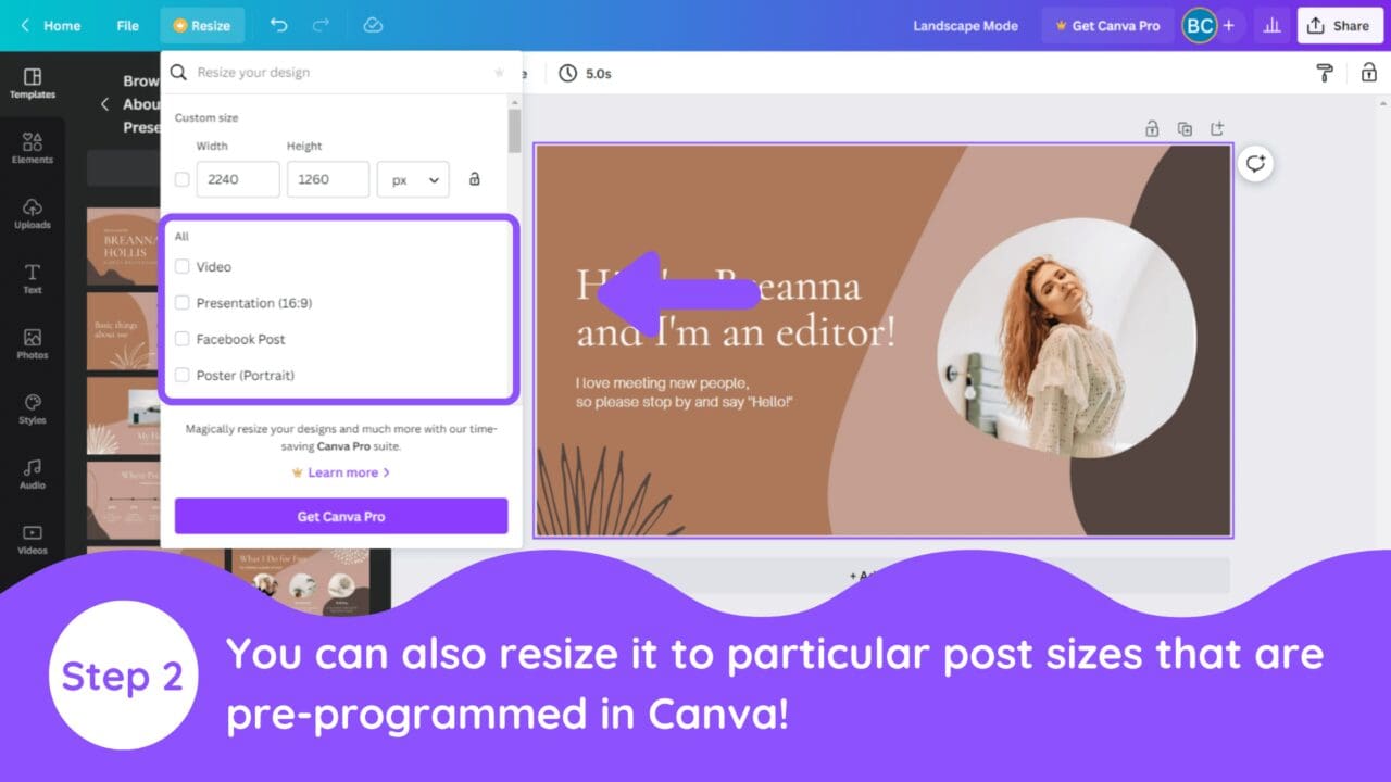 How To Make Landscape In Canva