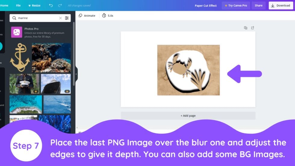 How to Create a Paper Cut Effect in Canva - Blogging Guide