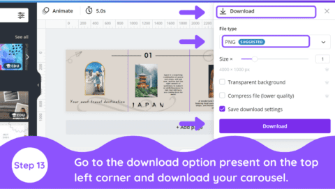 How to Create a Seamless Instagram Carousel in Canva - Blogging Guide