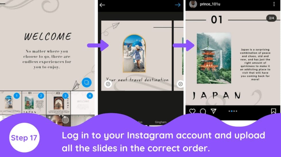 How to Create a Seamless Instagram Carousel in Canva - Blogging Guide
