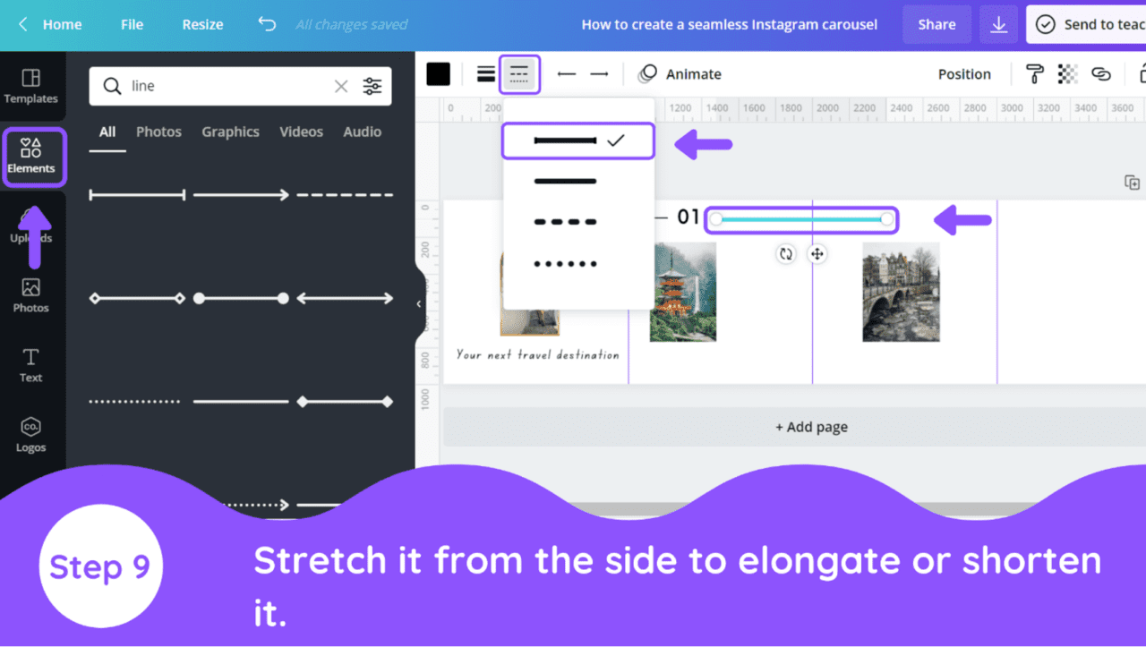 How to Create a Seamless Instagram Carousel in Canva - Blogging Guide