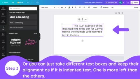 How to Create an Indent in Canva Text Box - Blogging Guide