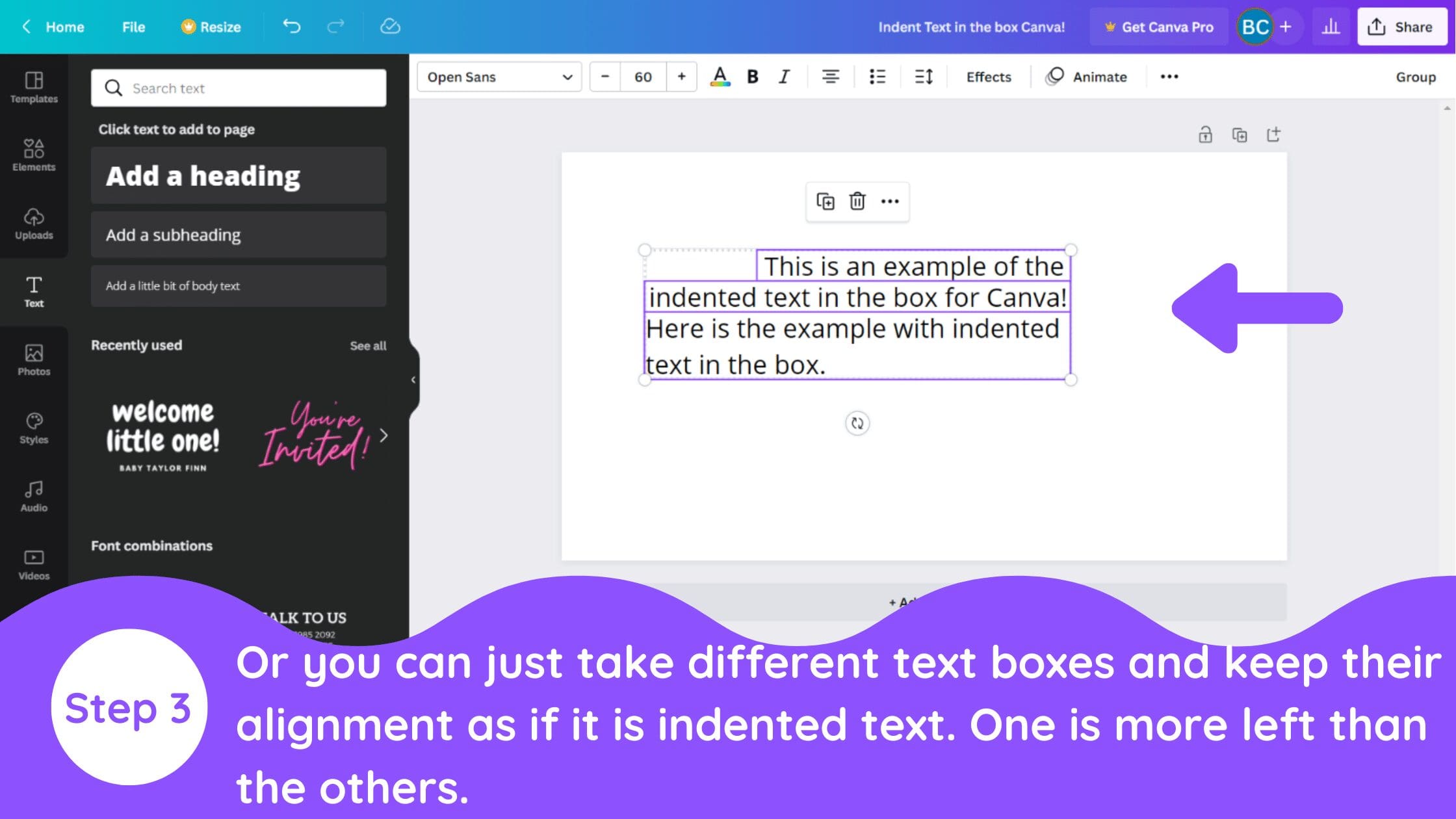 How To Create An Indent In Canva Text Box Blogging Guide