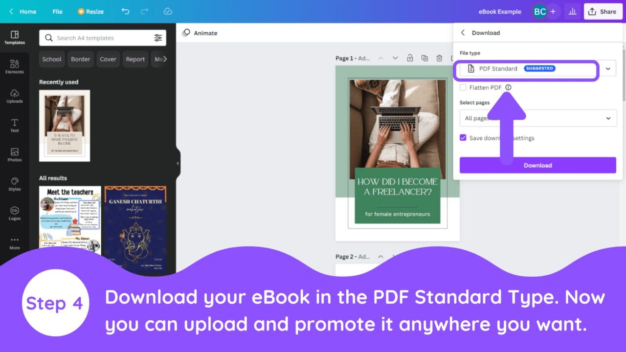 How to Design eBooks with Canva - Blogging Guide