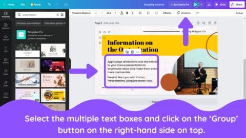 How to Group Elements in Canva - Blogging Guide