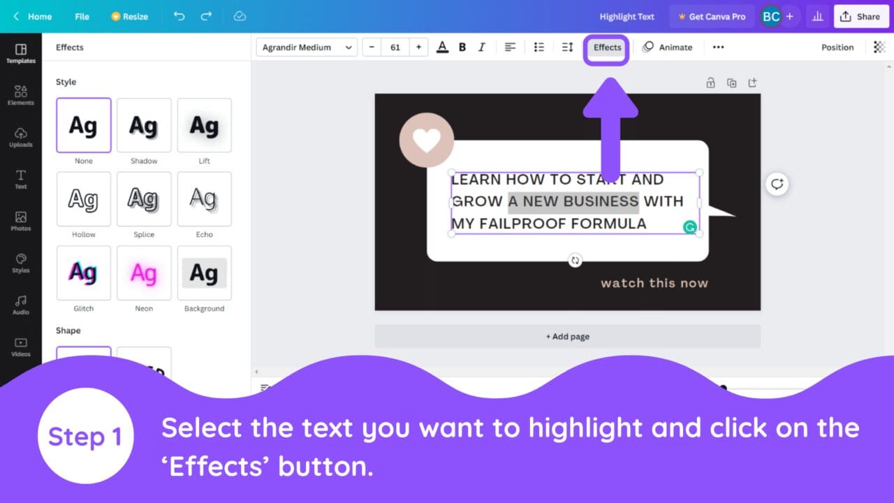 How To Highlight Text In Canva Blogging Guide