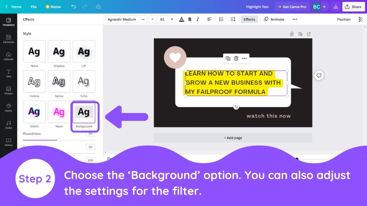 How to Highlight Text in Canva - Blogging Guide