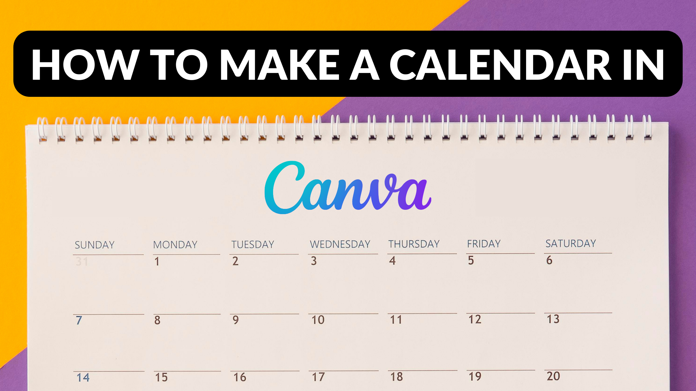 How To Make A Calendar In Canva Blogging Guide