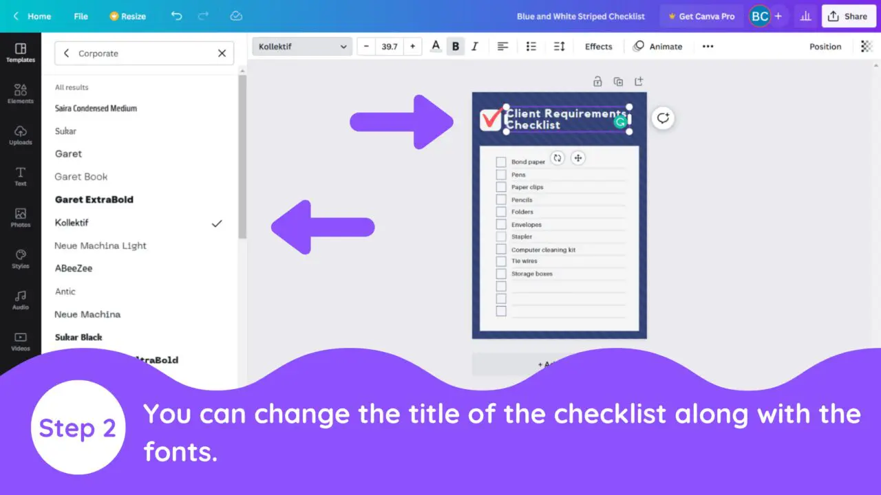 How to Make a Checklist in Canva - Blogging Guide