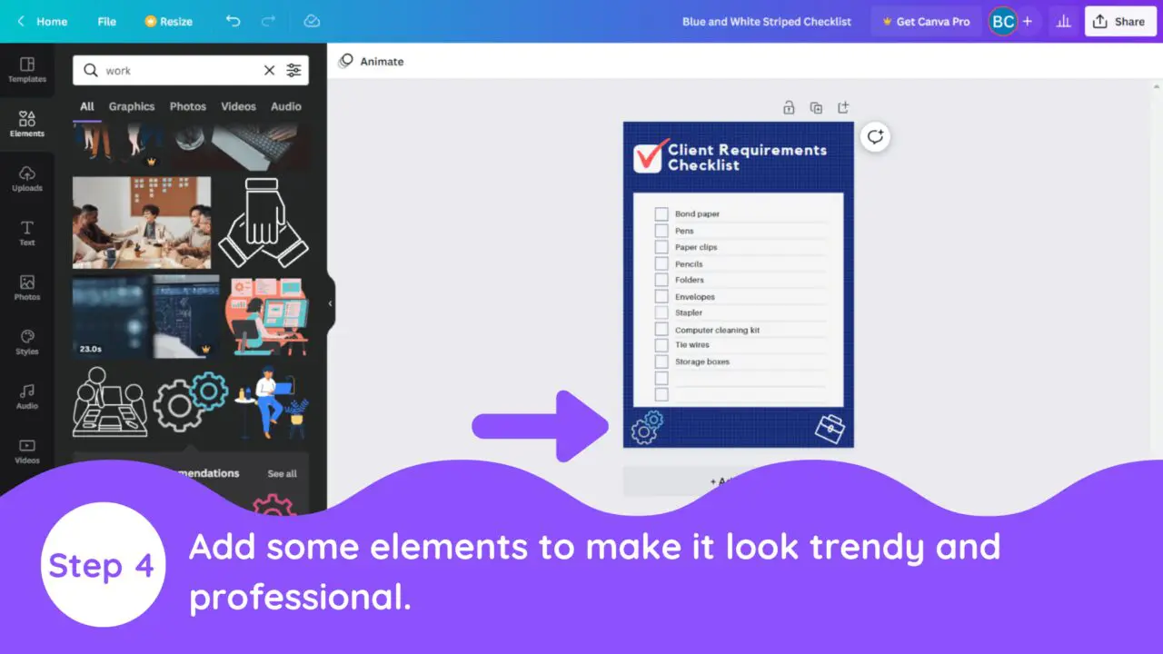 How to Make a Checklist in Canva - Blogging Guide