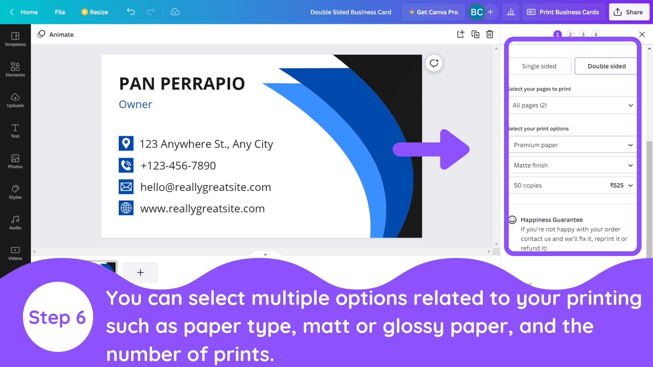 How To Print Double Sided Business Cards In Canva Blogging Guide