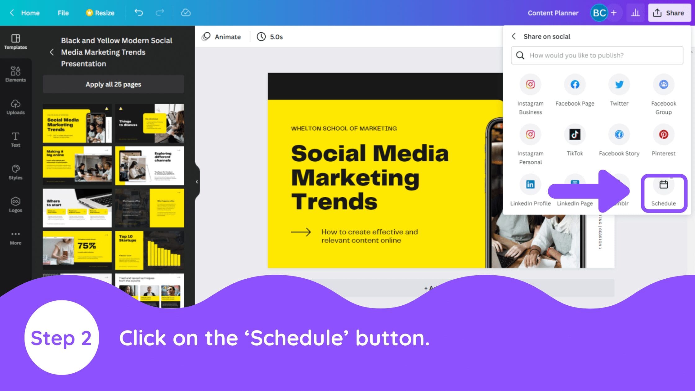 How To Use The Canva Content Planner Blogging Guide