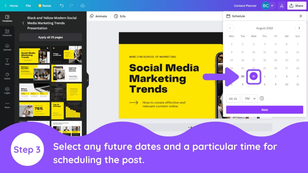 How to Use the Canva Content Planner - Blogging Guide