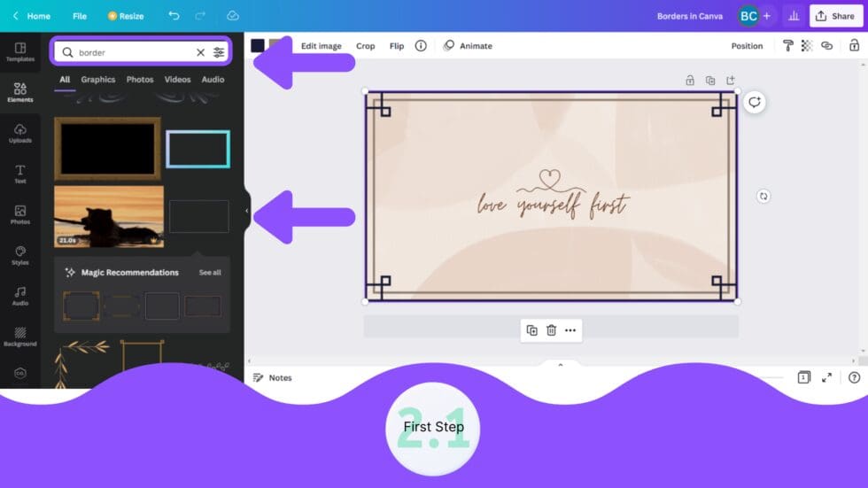 How to Add a Border to Canva Design - Blogging Guide