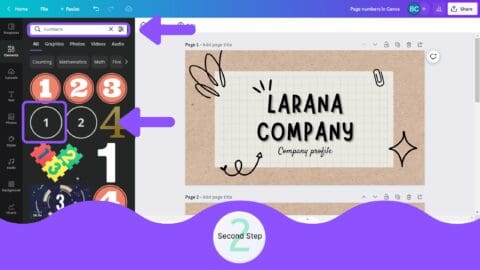 How to Add Page Numbers in Canva - Blogging Guide