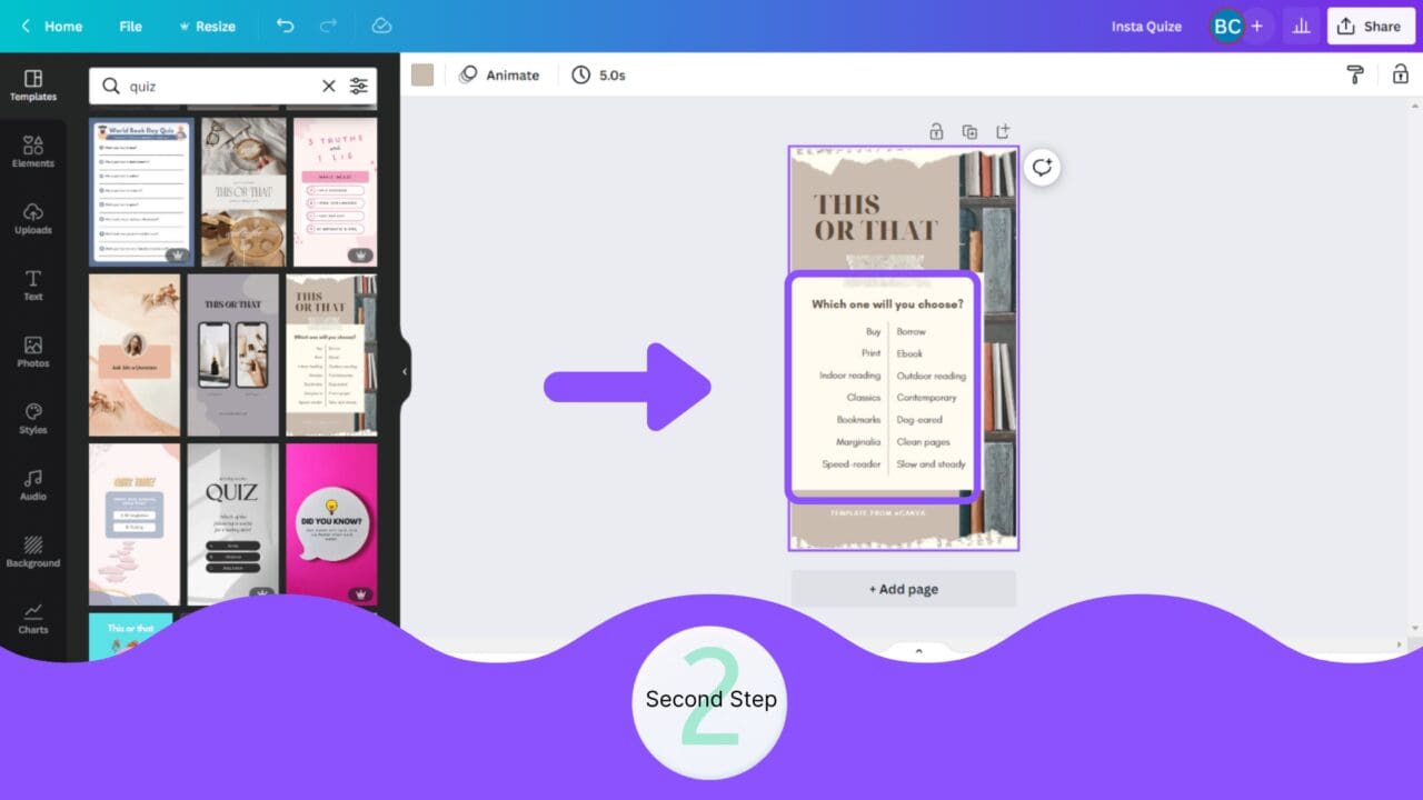 How to Create Instagram Story Quizzes in Canva - Blogging Guide
