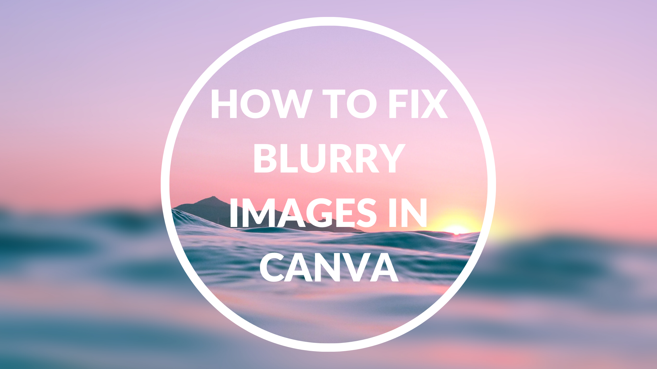 How To Fix Blurry Images In Canva Blogging Guide