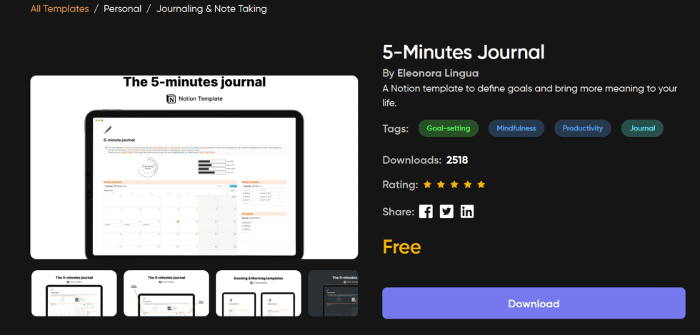 Free Aesthetic Notion Templates - Blogging Guide