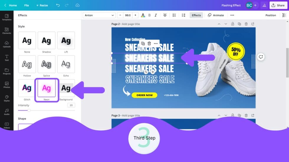 How to Create Flashing Text in Canva - Blogging Guide