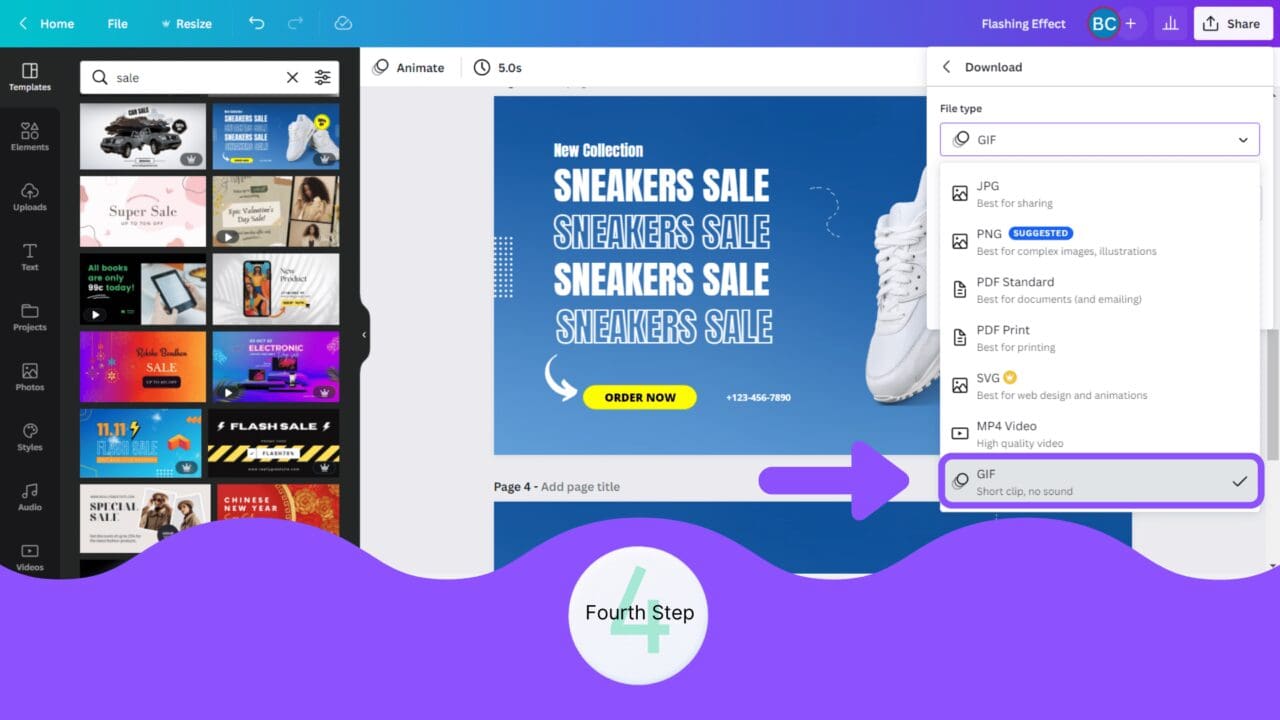 How to Create Flashing Text in Canva - Blogging Guide