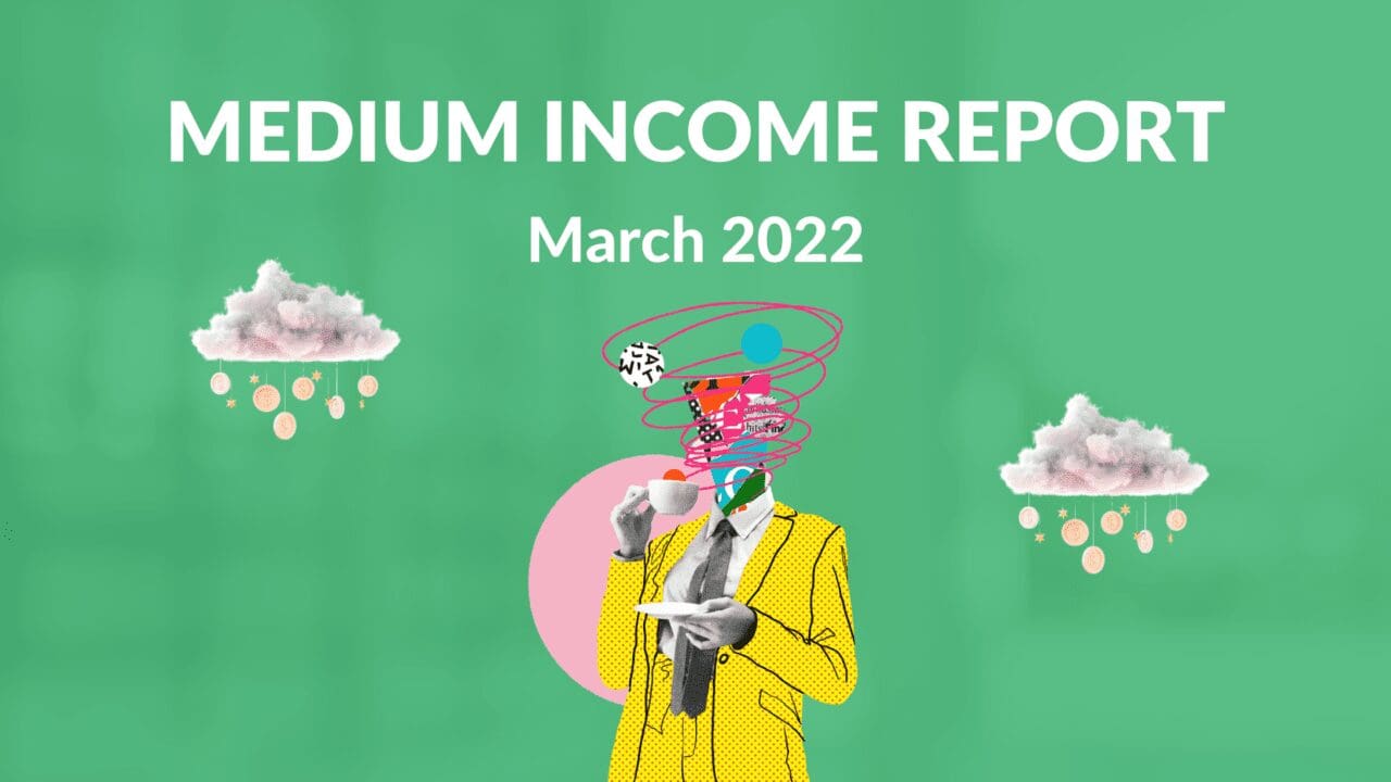 Medium Partner Program Earnings / Income Report (March 2022) - Blogging ...