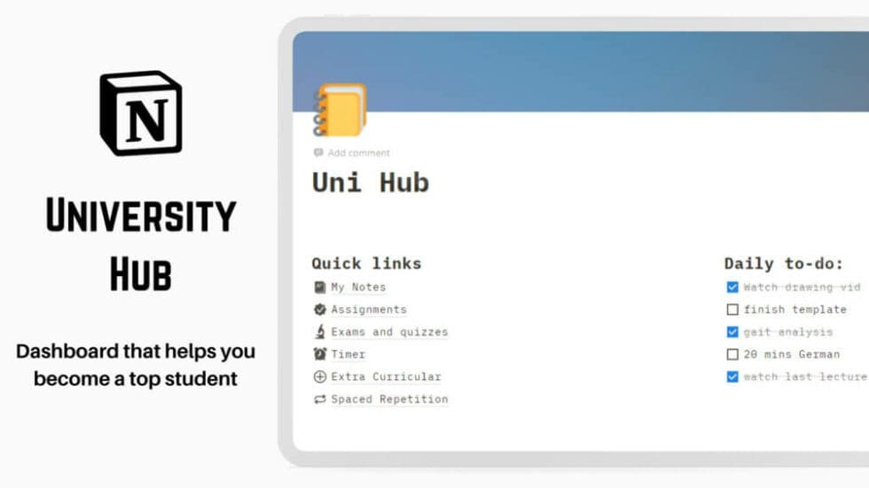 Best Notion Templates for Students - Blogging Guide