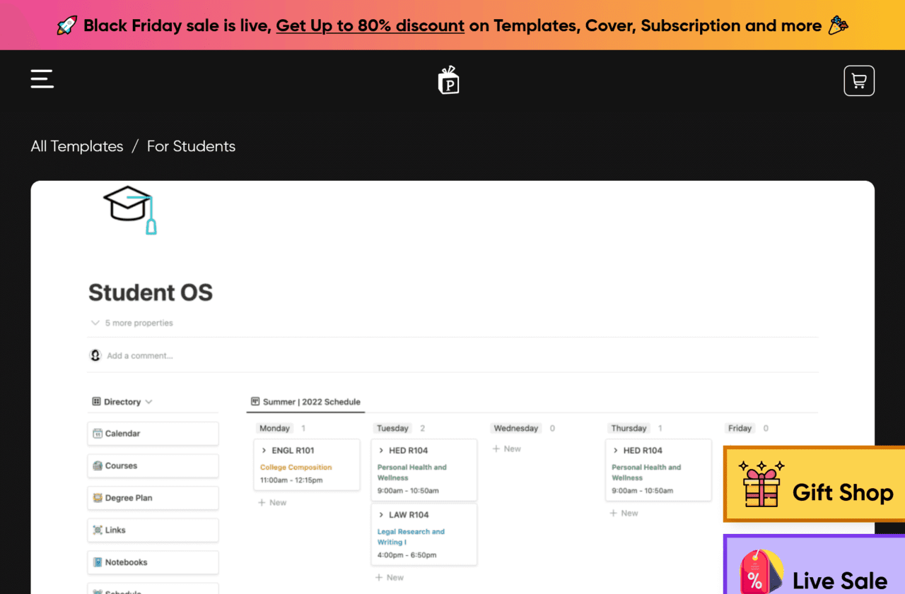 Best Notion Templates for Students - Blogging Guide