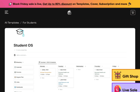 Best Notion Templates for Students - Blogging Guide