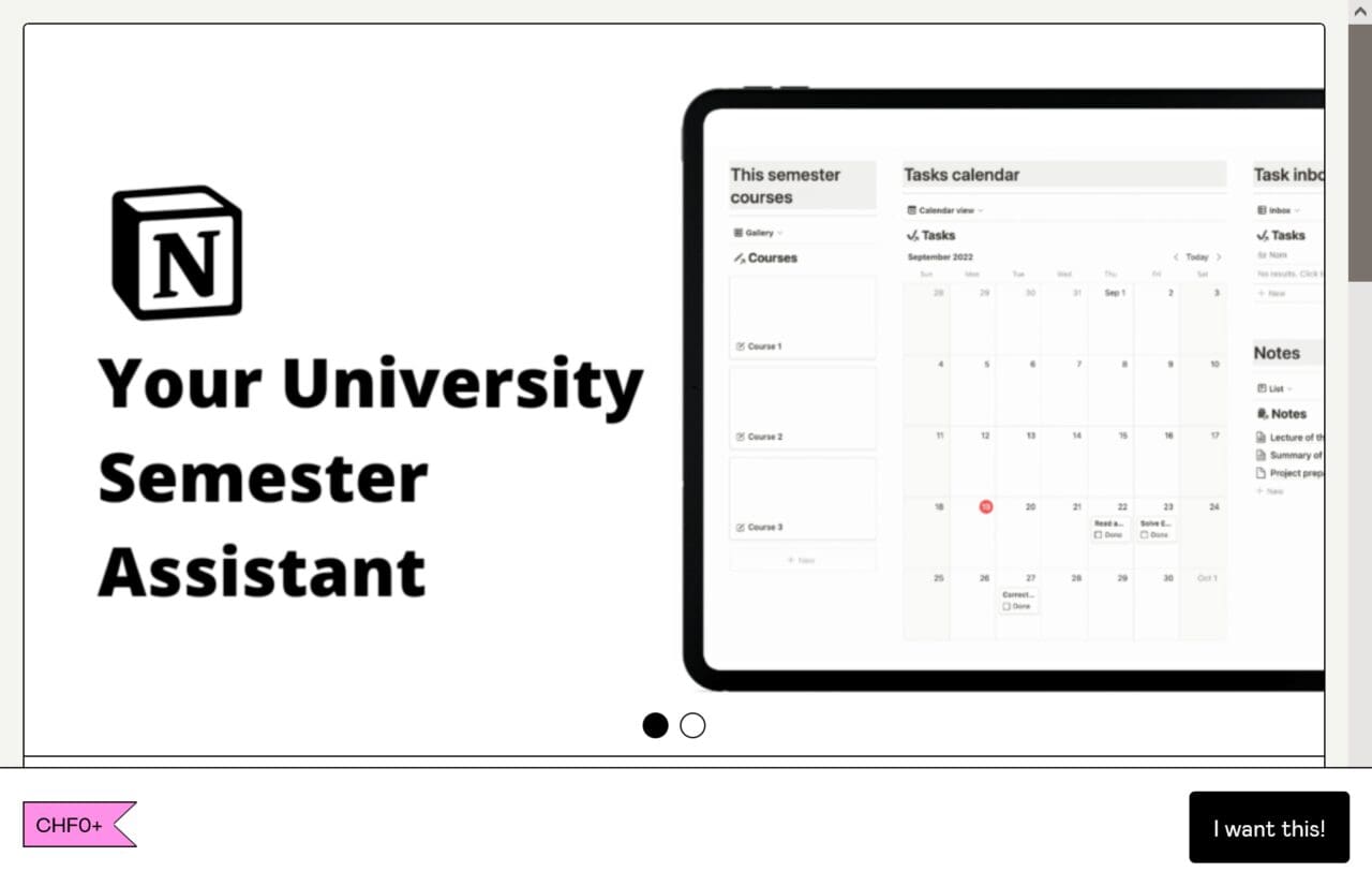 Best Notion Templates for Students - Blogging Guide