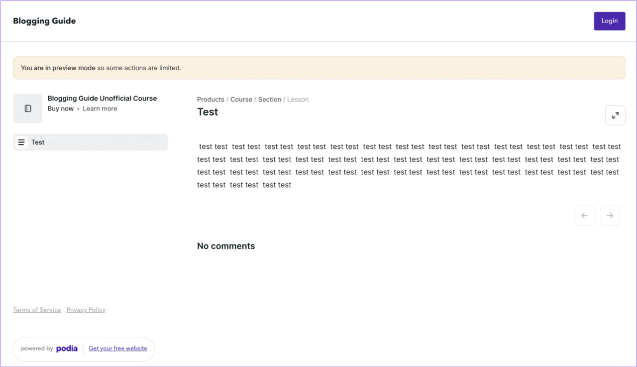 How to Create a Course on Podia - Blogging Guide
