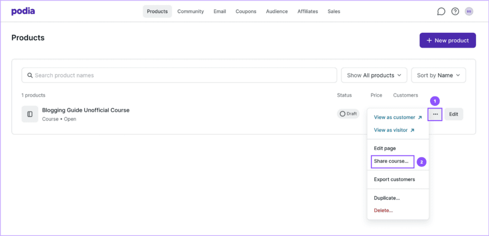 How to Create a Course on Podia - Blogging Guide