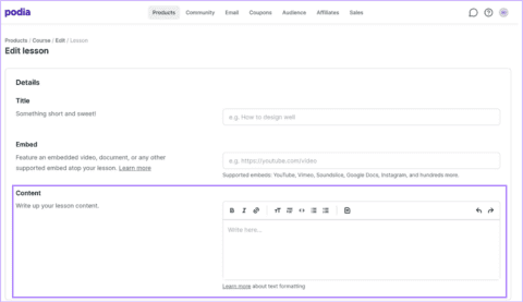 How to Create a Course on Podia - Blogging Guide