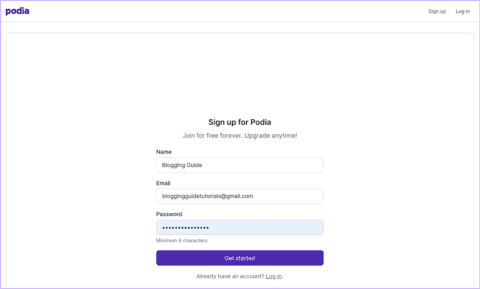How to Create a Course on Podia - Blogging Guide