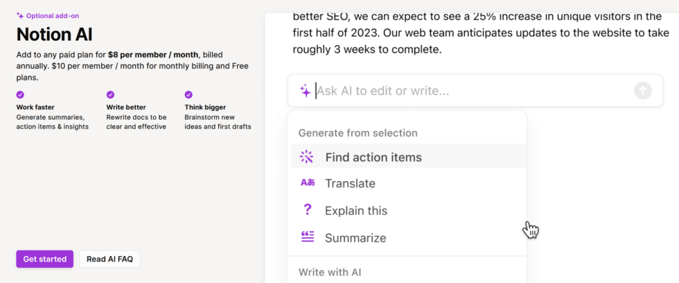 Notion AI for Writers - Blogging Guide