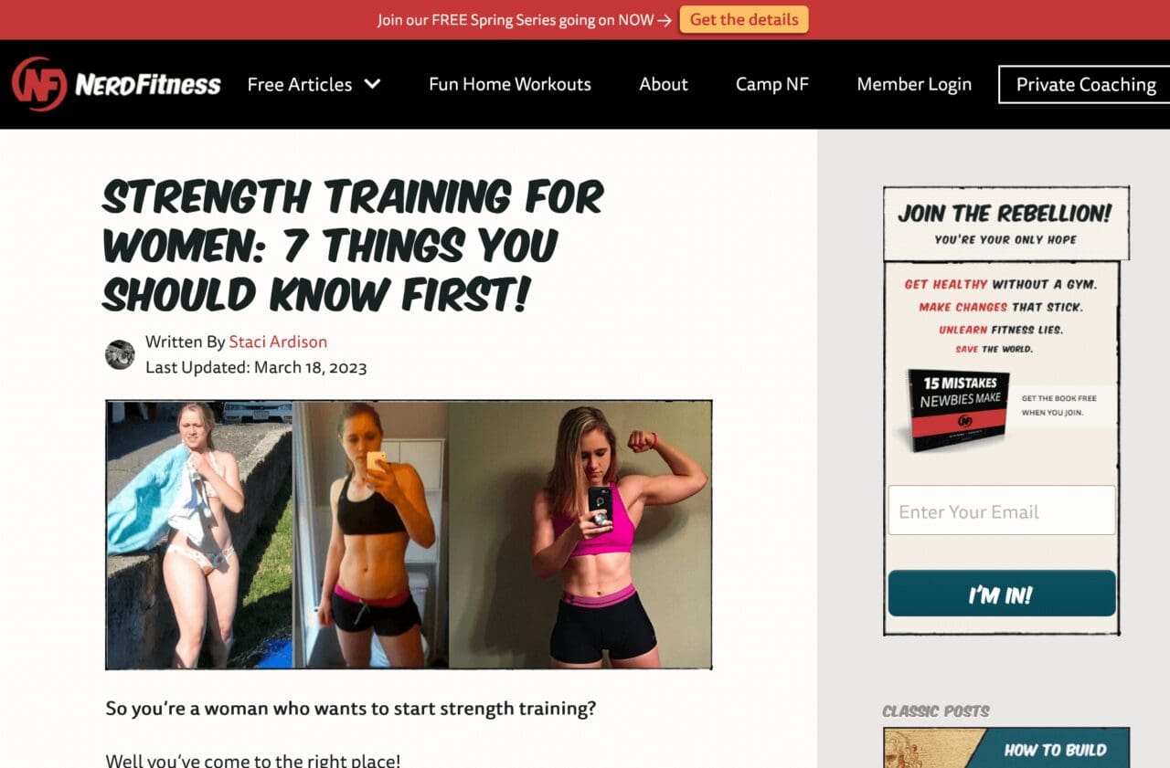 Best Health and Fitness Blog Examples - Blogging Guide